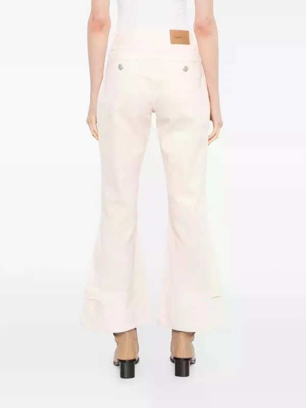 Farm Rio Cotton Bootcut Jeans With Button Fly