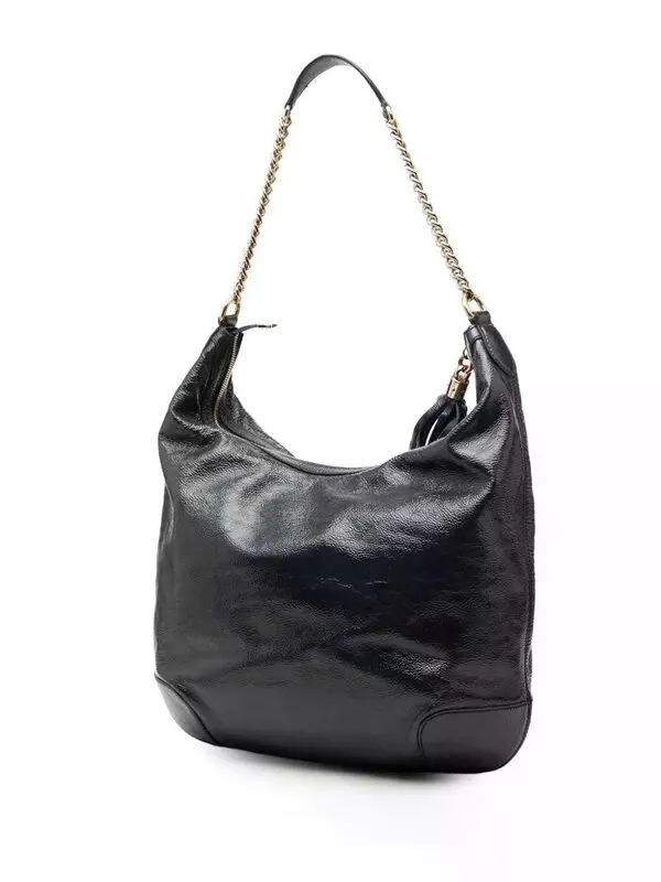 Gucci Patent Soho Shoulder Bag - Blue