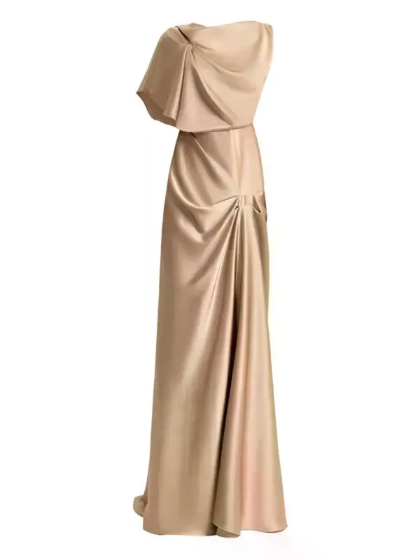 GEMY MAALOUF Draped Neckline Maxi Dress