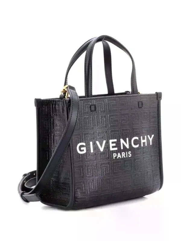 Givenchy G- 4g Embossed Coated Canvas Mini Tote Bag