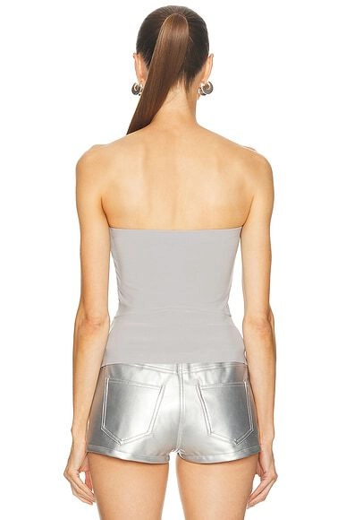 Norma Kamali Lifestyle Strapless Top - Grey