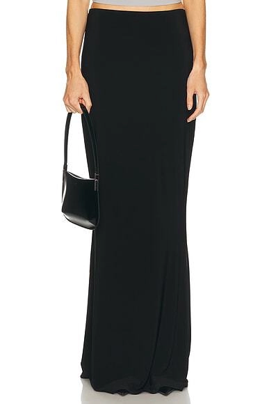 Norma Kamali X Lifestyle Obie Long Skirt - Black