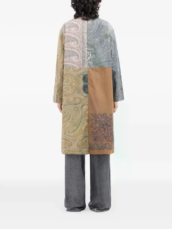 PIERRE-LOUIS MASCIA Patchwork Paisley-print Coat