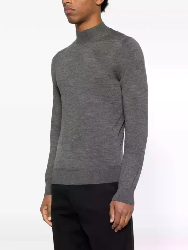 TOM FORD Mélange Effect Mock Neck Top