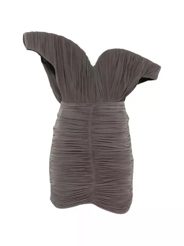 Magda Butrym Ruched Mini Dress - Grey