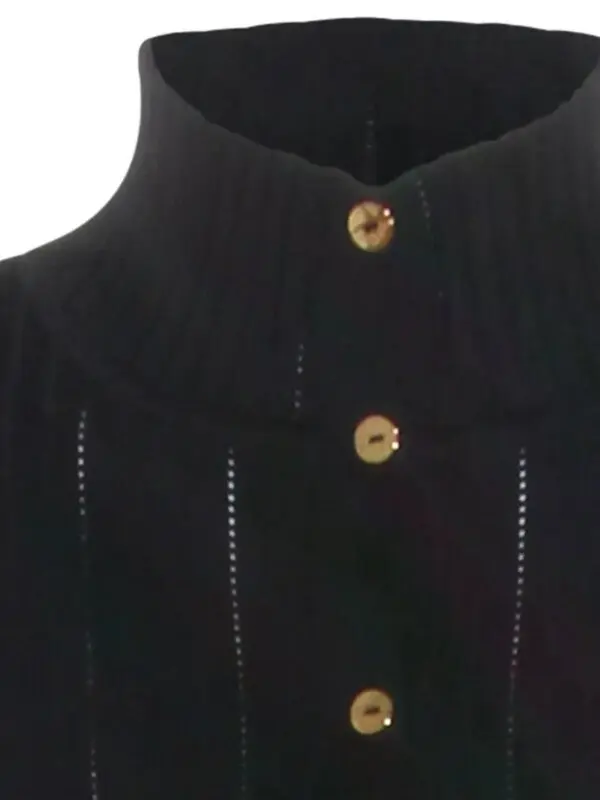 Elisabetta Franchi Openwork Knit Belted Dress