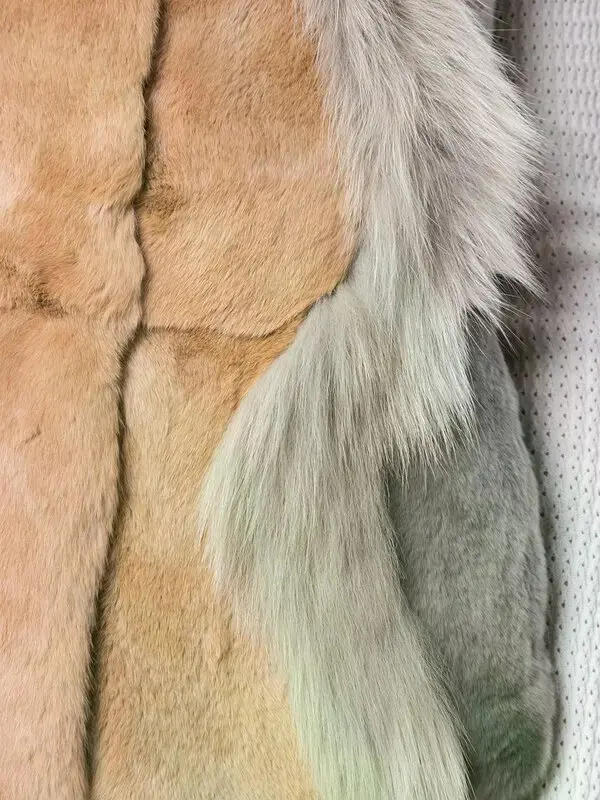 Lorena Antoniazzi Wool Blend Gilet With Faux Fur Trim