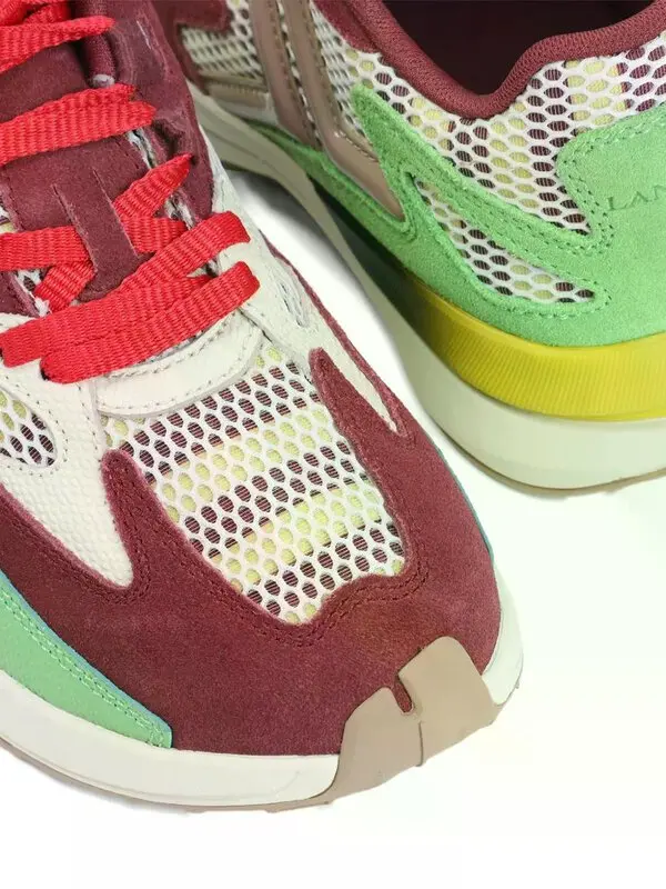 LANVIN Jla Mesh-panel Sneakers - Red