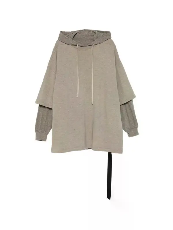 Rick Owens Drawstring Layered Hoodie