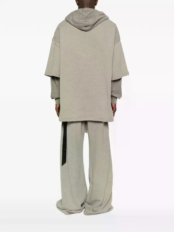 Rick Owens Drawstring Layered Hoodie