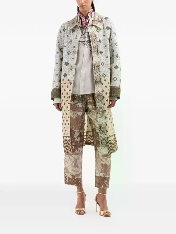 PIERRE-LOUIS MASCIA Pastoral Print Elasticated Waistband Trousers