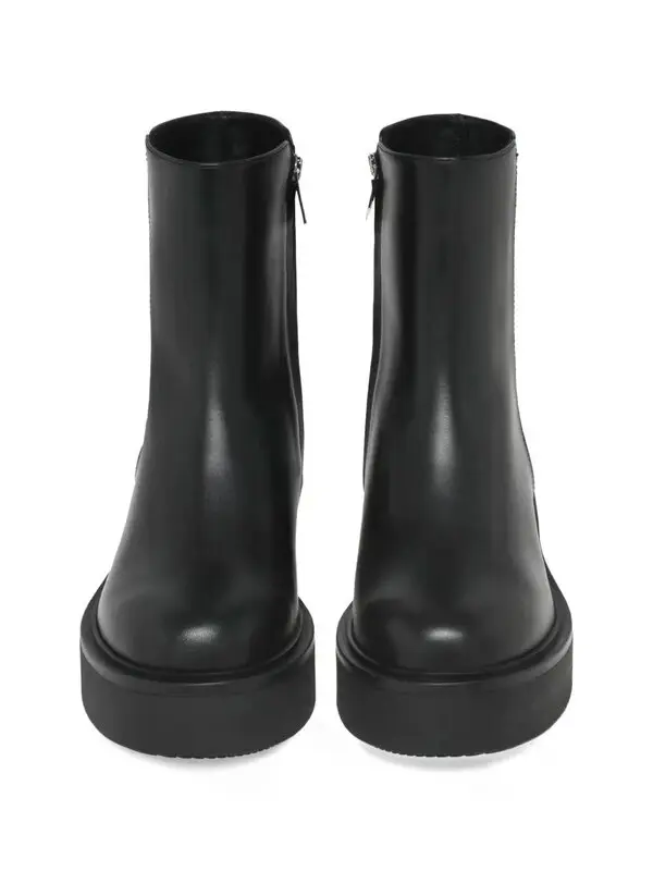 GIANVITO ROSSI Hiro Platform Ankle Boots - Black