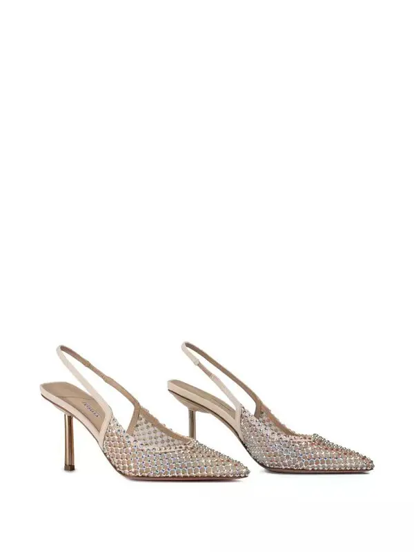 LE SILLA Gilda Embellished Slingback Pumps - Neutrals