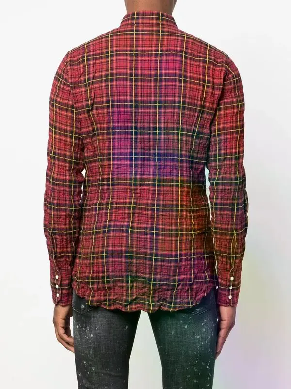 Dsquared2 Checked Cotton-blend Shirt