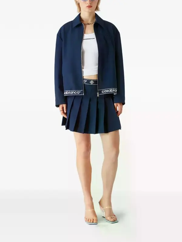 Casablanca Emblem Zip Jacket - Blue
