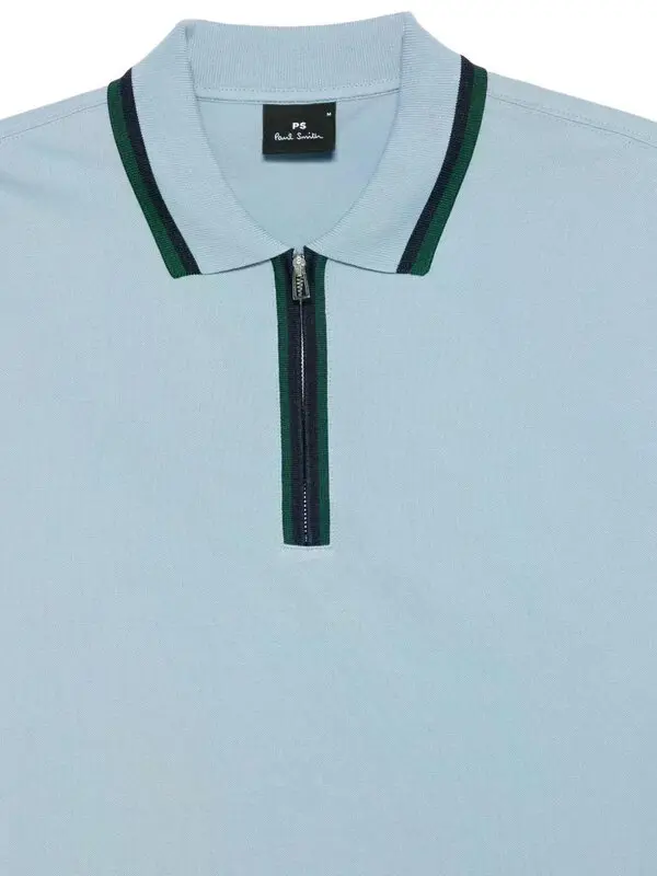 Paul Smith Half-zip Polo Shirt - Blue
