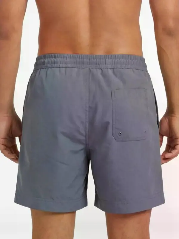 Carhartt Work In Progress Embroidered Logo Swim Shorts - Grey