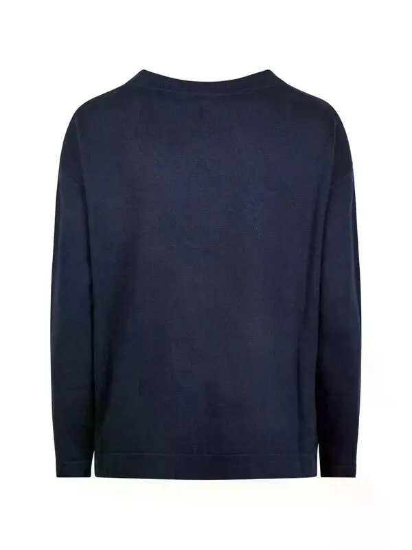 Max Mara Crew Neck Long Sleeve T-shirt