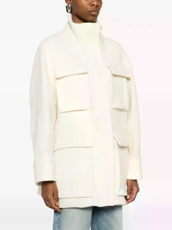 CIRCUS HOTEL Flap Pocket Jacket - Neutrals