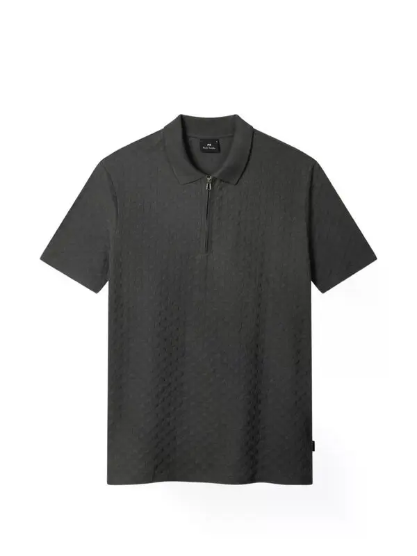 Paul Smith Zipped Polo Shirt - Grey