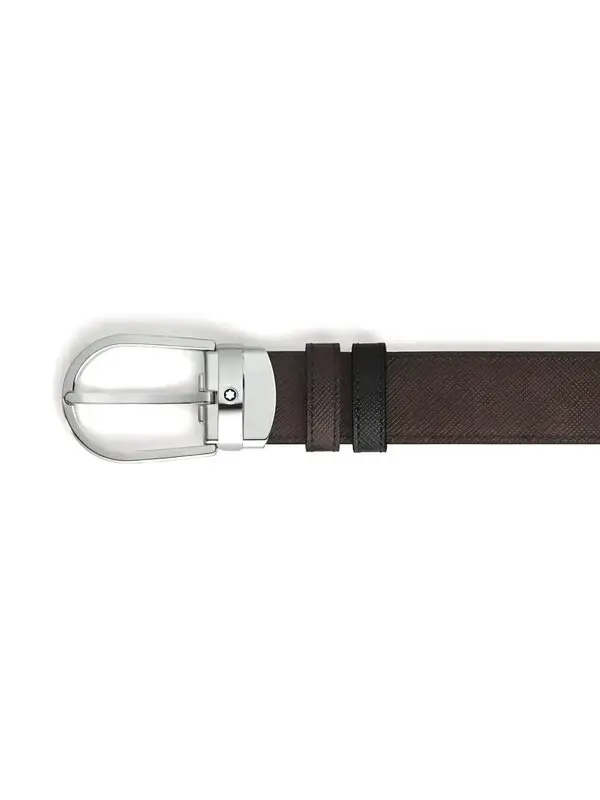 Montblanc Horseshoe-pin-buckle Leather Belt