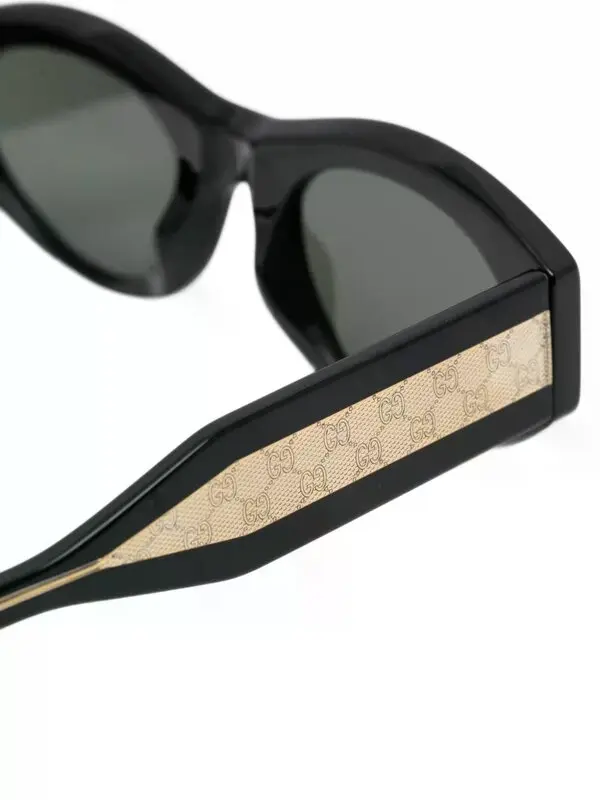 Gucci Gg Geometric Sunglasses - Black