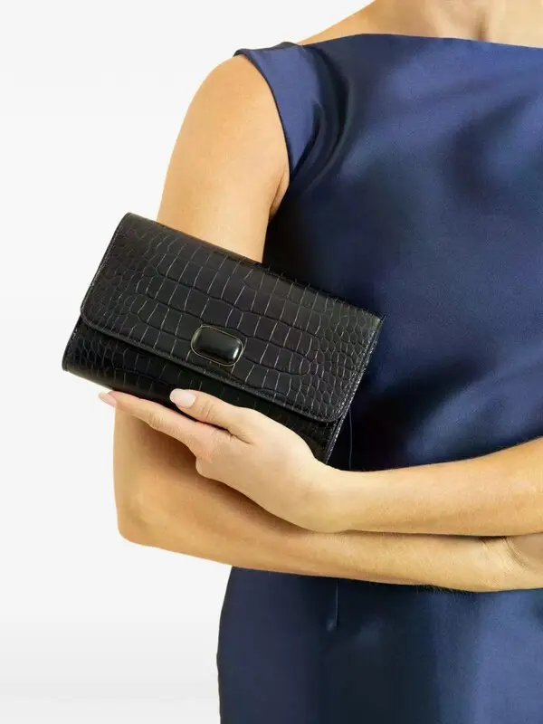 Jeffrey Levinson Cari Croc-embossed Shoulder Bag