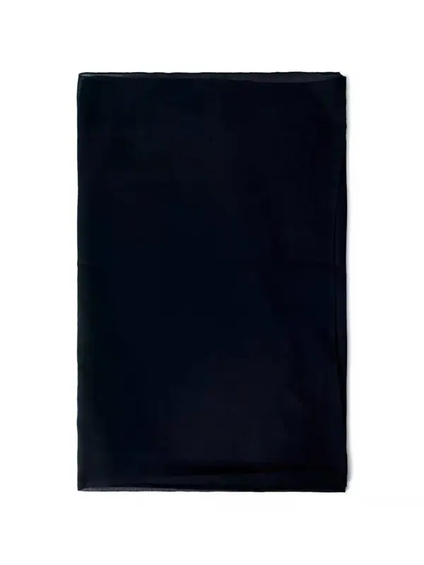 Rick Owens Frayed Printed Scarf - Black