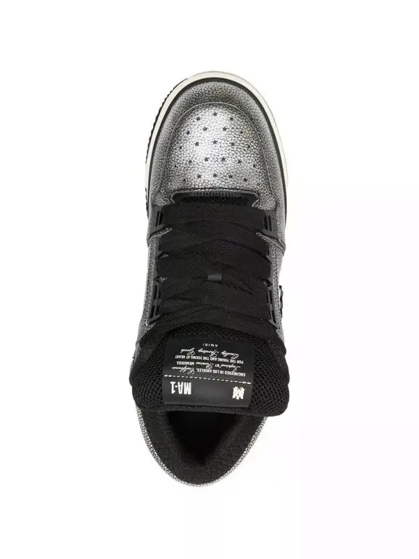 Amiri Pebbled Low-top Trainers