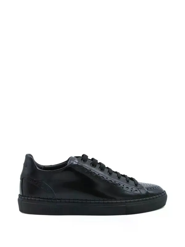 Moschino Brogue Trim Sneakers - Black