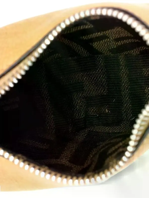 Fendi Leather Nano Bag - Neutrals