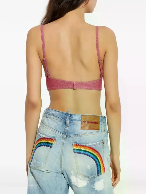 Dsquared2 Oxford Denim Tiki Bra