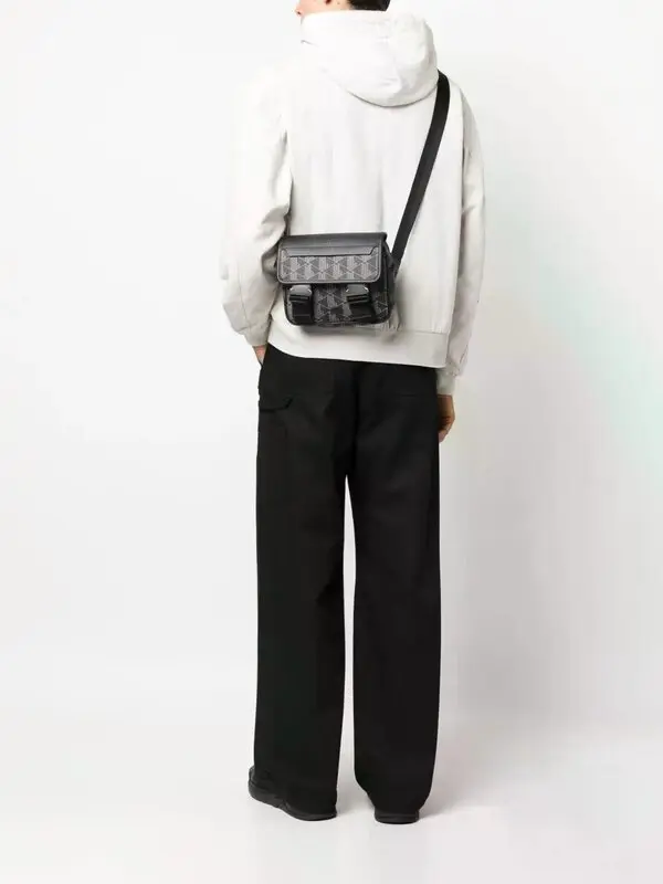 Lacoste The Blend Monogram-pattern Messenger Bag