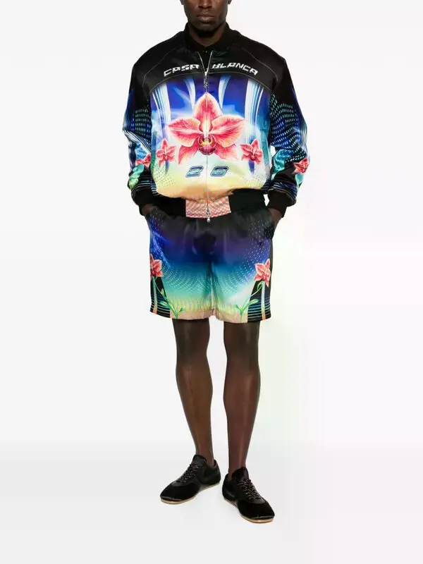 Casablanca Floral-print Bomber Jacket