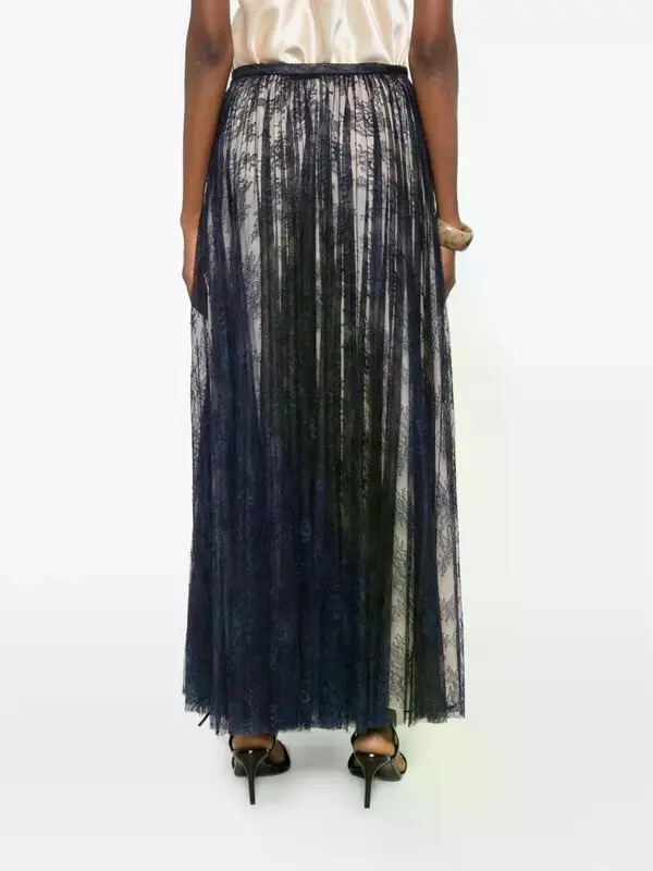 Alberta Ferretti Lace Maxi Skirt - Blue
