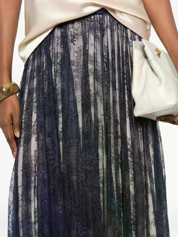 Alberta Ferretti Lace Maxi Skirt
