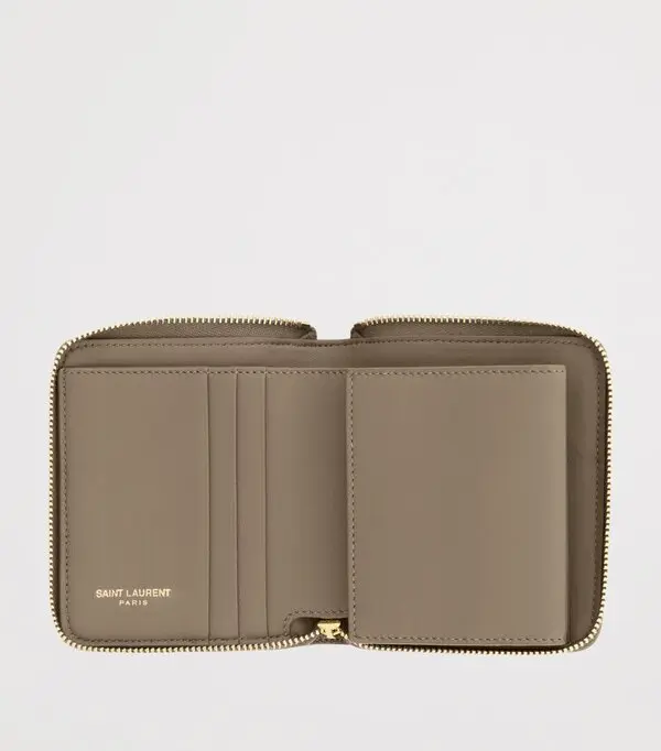 Saint Laurent Matelassé Zip-up Wallet