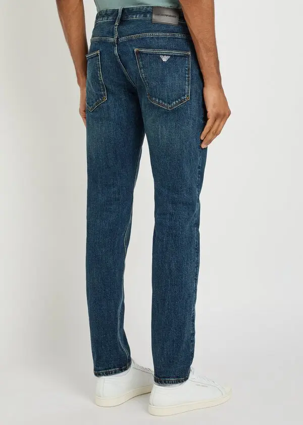 Emporio Armani Slim-leg Jeans - Blue