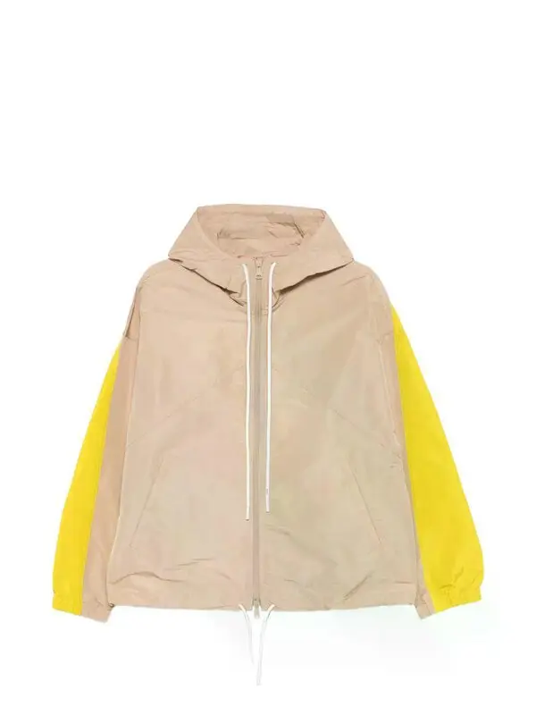 N°21 Hooded Colour-block Jacket - Neutrals
