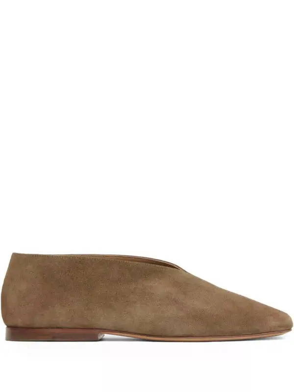 MANSUR GAVRIEL Square Soft V Ballet Flats - Brown