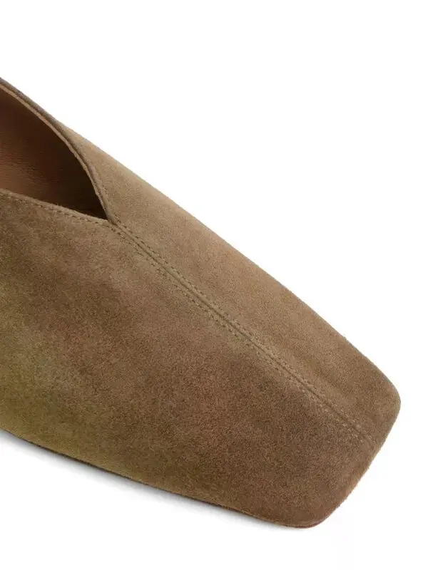MANSUR GAVRIEL Square Soft V Ballet Flats - Brown
