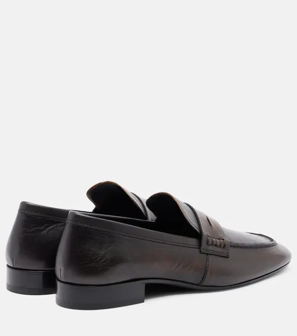 Dries Van Noten Leather Penny Loafers