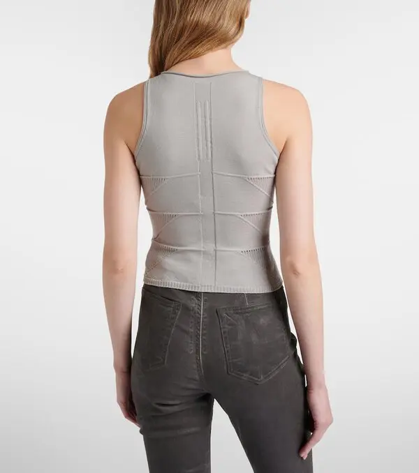 Rick Owens Temple Virgin Wool Tank Top