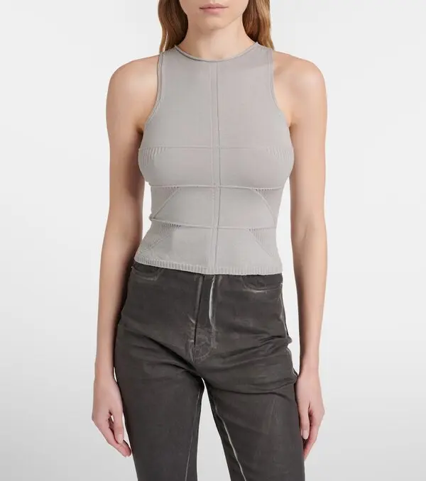 Rick Owens Temple Virgin Wool Tank Top