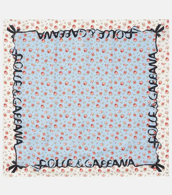 Dolce & Gabbana Floral Silk Twill Scarf - Multicoloured