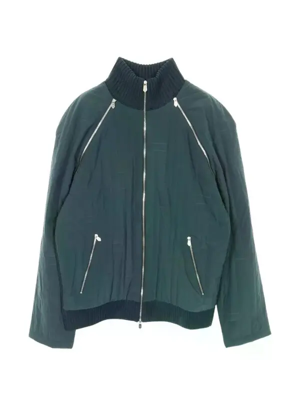 Hermès H-pattern Colour-block Zip-up Jacket