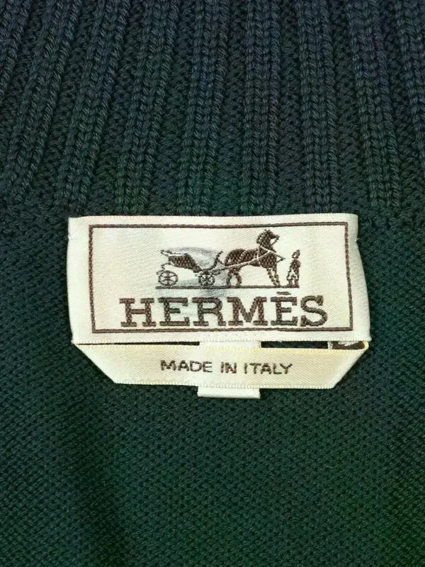 Hermès H-pattern Colour-block Zip-up Jacket