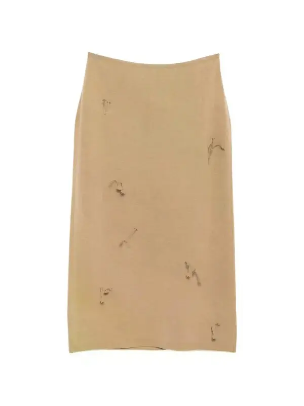 JNBY Appliqué Midi Skirt - Neutrals