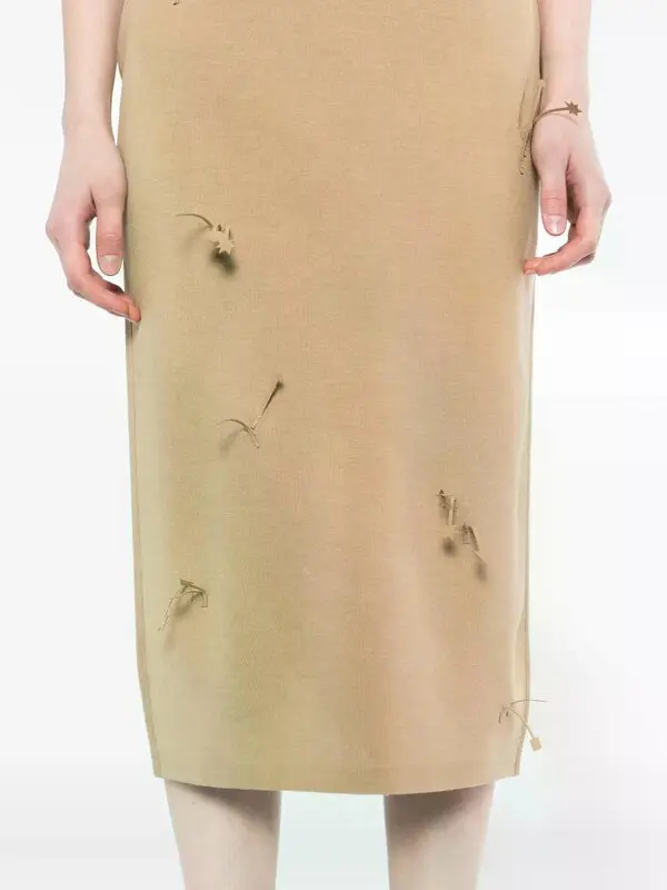 JNBY Appliqué Midi Skirt - Neutrals