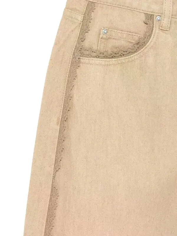 JNBY Scalloped-edge Jeans
